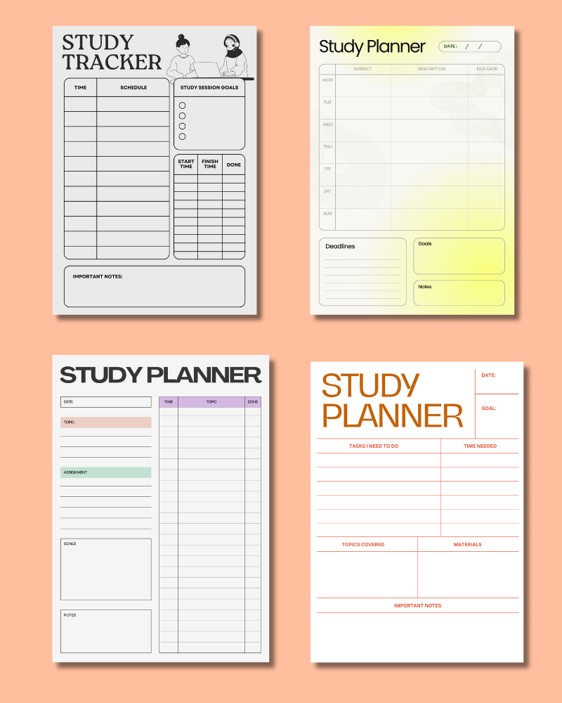 Free Download: Study Planner for Students – mesmos-shop