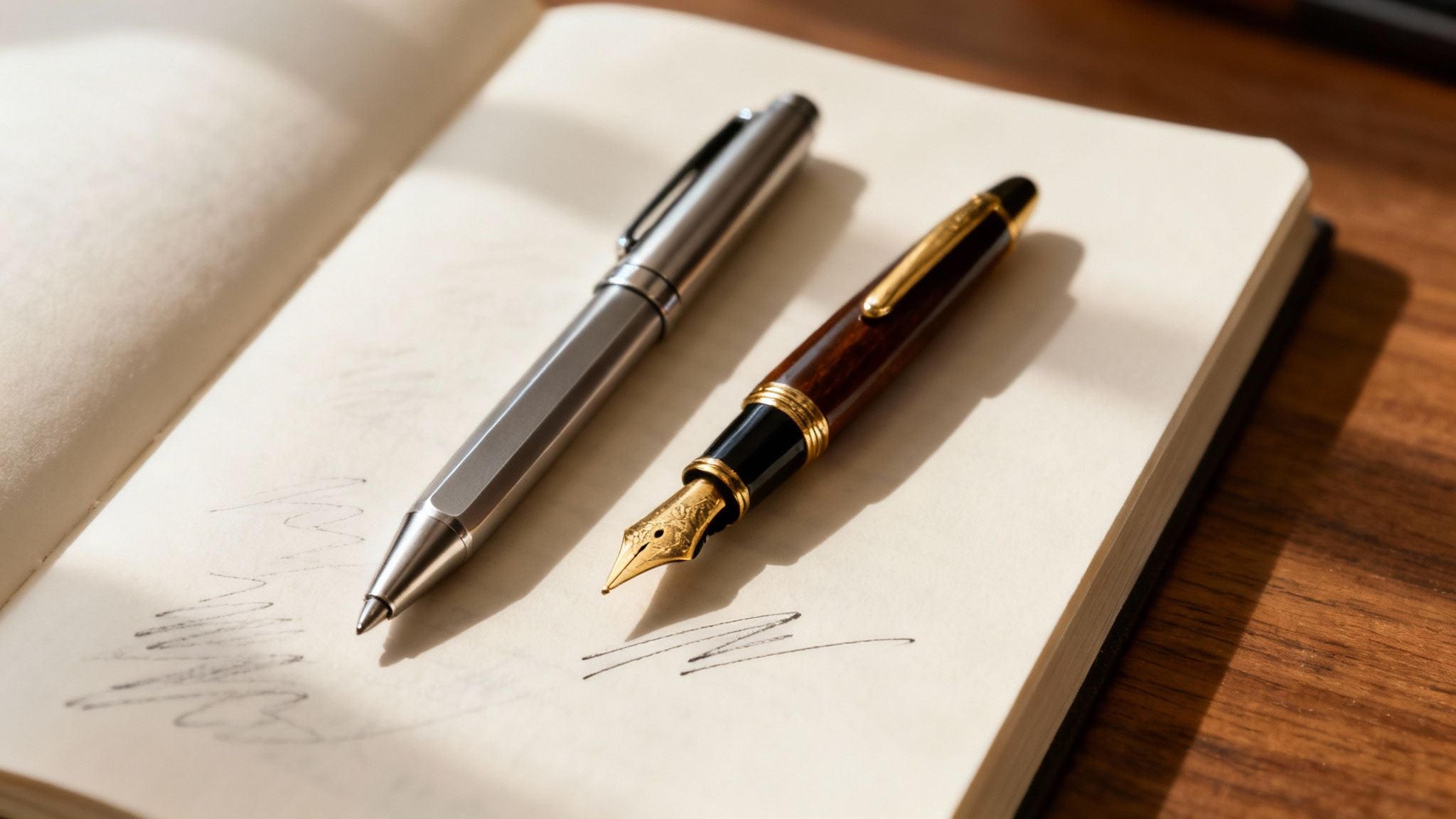 Ballpoint Pen vs Fountain Pen: Choose Your Tool for Mindful Writing ...
